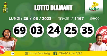 Résultats du lotto Diamant tirage 1167 – LOTTO ou LOTO TOGO: DIAMANT, BENZ, KADOO, SAM – les ...
